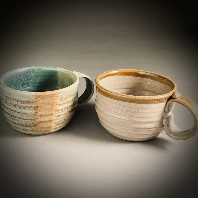 Cups and Mugs - Stoneware Pottery by David Berg