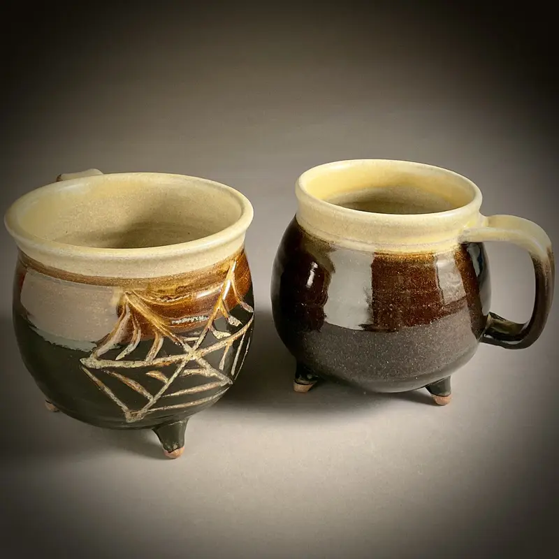 Cups and Mugs - Stoneware Pottery by David Berg